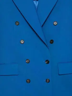 Giuseppe Di Morabito Double-breasted Pleated Jacket - Blue