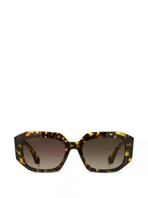 Etro Geometric Frame Sunglasses Brown