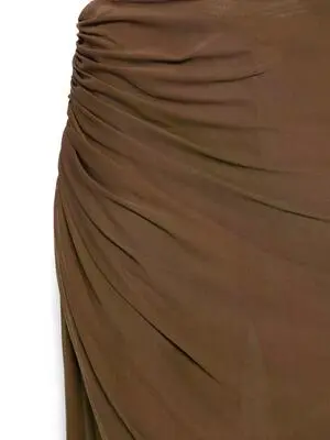Giuseppe Di Morabito Draped Ruched Trousers - Brown