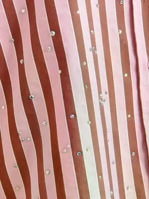 Essentiel Antwerp Striped Rhinestone Embellished Shirt