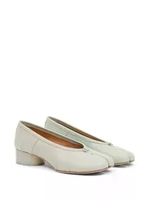 MAISON MARGIELA Tabi Split-toe Heeled Ballerinas - Grey