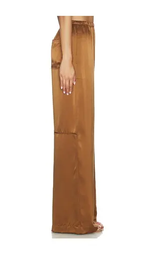 Sablyn Lexi Lower Rise Relaxed Pull-on Pant - Brown