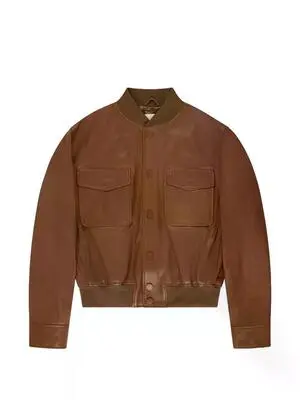 Montedoro Leather Bomber Jacket