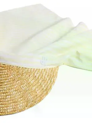 PATOU Striped Scarf Cap - Neutrals