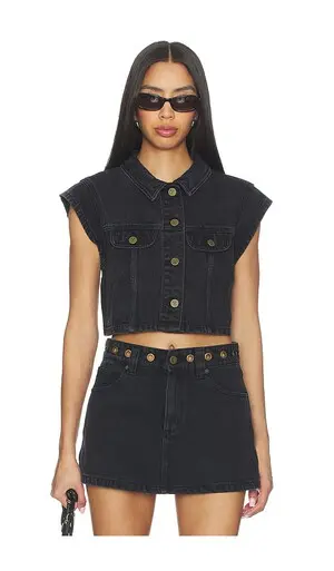 Abrand Denim My Rose Shacket