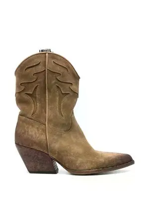 Elena Iachi Stitched Ankle Boots
