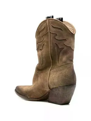 Elena Iachi Stitched Ankle Boots