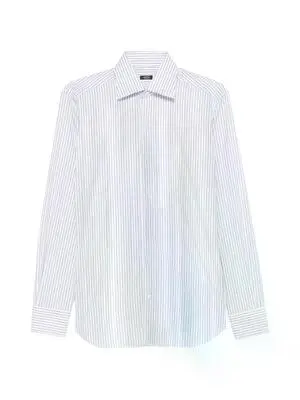 BARBA NAPOLI Striped Shirt - White