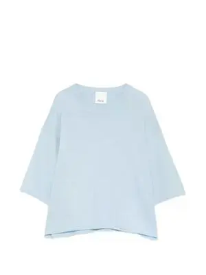 ALLUDE Raw-cut T-shirt