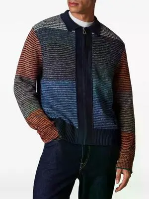 Paul Smith Striped Zip Cardigan