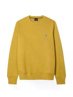 Paul Smith Zebra-patch Crew-neck Sweatshirt - Yellow