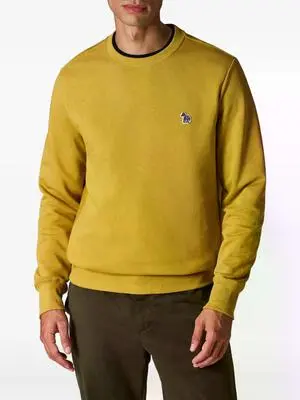 Paul Smith Zebra-patch Crew-neck Sweatshirt - Yellow