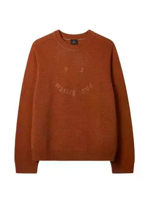 Paul Smith Embroidered Crew-neck Sweater - Orange