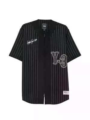 Y3 Pinstripe Zip-up Shirt