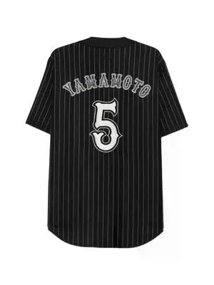 Y3 Pinstripe Zip-up Shirt
