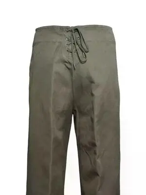 Aspesi Lace-up Trousers - Green