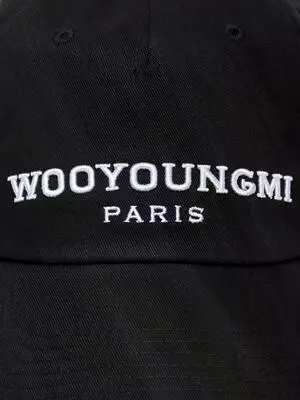 WOOYOUNGMI Embroidered Logo Baseball Cap - Black