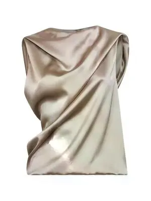 BLANCA VITA Asymmetric Draped Top
