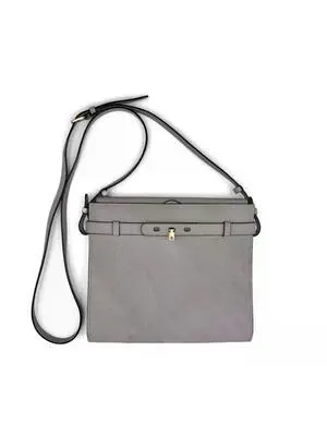 VALEXTRA Brera B-tracollina Crossbody Bag - Grey