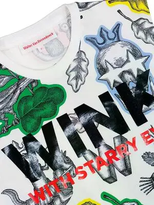 WALTER VAN BEIRENDONCK Crown Print Sleeveless Top