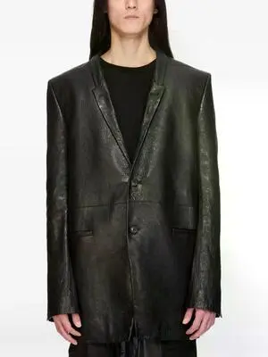 Rick Owens Single-breasted Blazer - Black