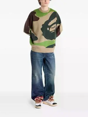 A BATHING APE Camouflage-print Sweatshirt