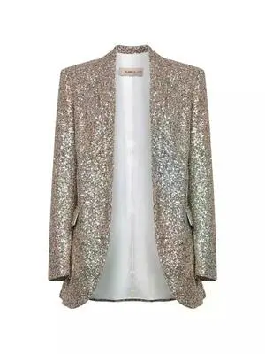 BLANCA VITA Sequin-embellished Shawl-collar Blazer
