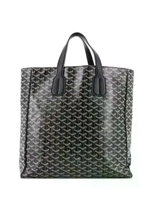 Goyard Voltaire Iii Coated Canvas Tote Bag - Black