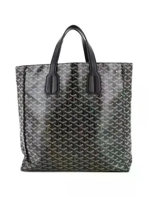 Goyard Voltaire Iii Coated Canvas Tote Bag - Black
