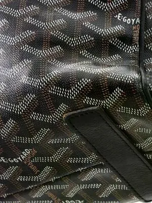 Goyard Voltaire Iii Coated Canvas Tote Bag - Black