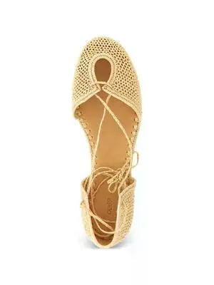 ODISSI Lace-up Flats - Neutrals
