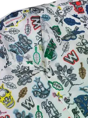 WALTER VAN BEIRENDONCK Graphic-print Button Shirt