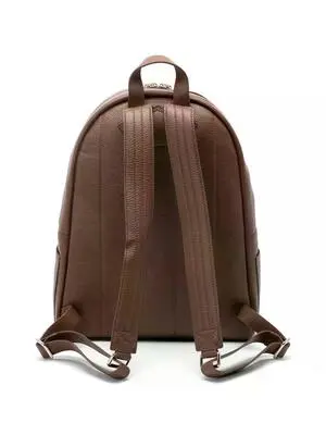 Orciani Laio Leather Backpack - Brown