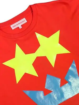 WALTER VAN BEIRENDONCK Waakzaam Front-print T-shirt