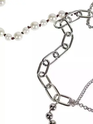 Marni Pearls And Charm Wallet Chain