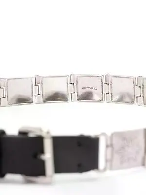 Etro Engraved-detail Belt - Silver