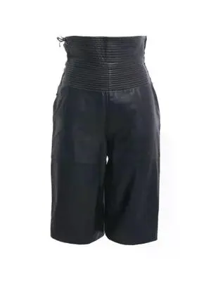 Gianfranco Ferre Leather Lace-up Top