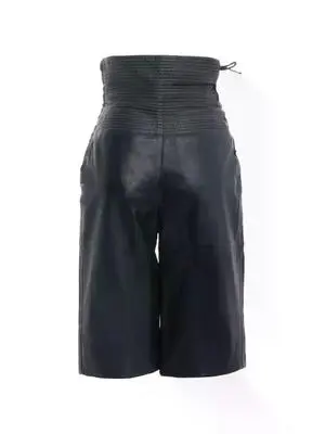 Gianfranco Ferre Leather Lace-up Top
