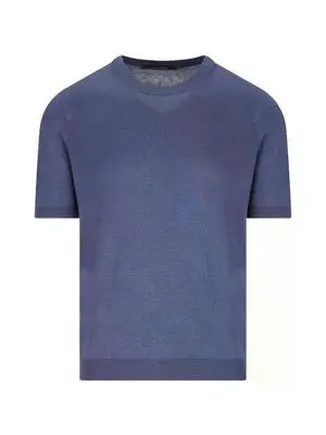 Tagliatore Ribbed T-shirt - Blue