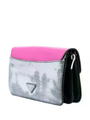 Prada 2013-2025 Tricolor Metallic Cinghiale Crossbody Bag - Pink