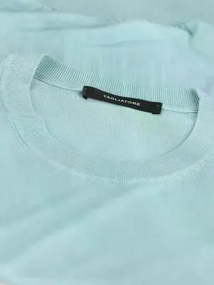 Tagliatore Ribbed Trim T-shirt - Blue