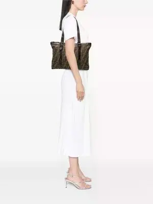 Fendi 2000-2010 Zucca Canvas Tote Bag