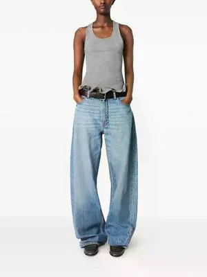 Stella McCartney Ruffled-hem Tank Top - Grey
