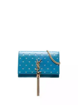 Saint Laurent Monogram Kate Tassel Wallet On Chain Crossbody Bag - Blue