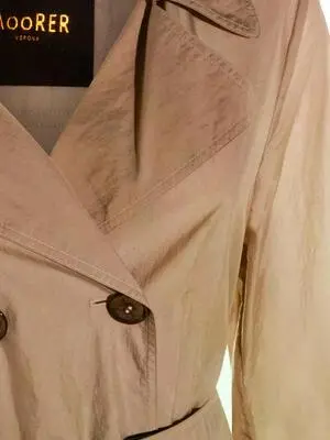 MOORER Belted Double-breasted Coat - Neutrals