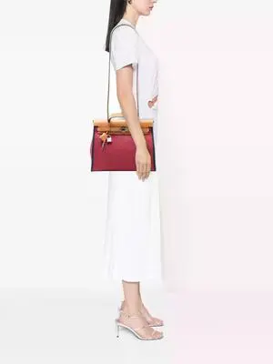 Hermès 2014 Toile Herbag Zip 31 Satchel
