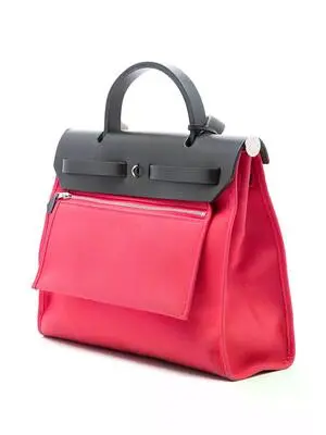 Hermès 2017 Toile Herbag Zip 31 Satchel - Pink
