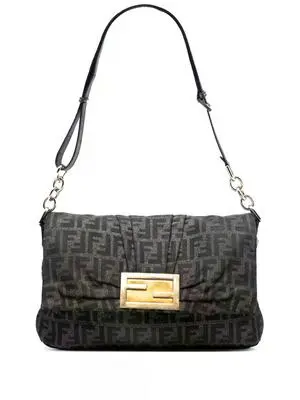 Fendi Gold Tone Shoulder Bags