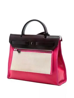 Hermès 2021 Toile H Berline Herbag Zip 31 Satchel - Pink