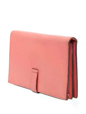 Hermès 2020 Chevre Mysore Bearn Wallet Long Wallets - Pink